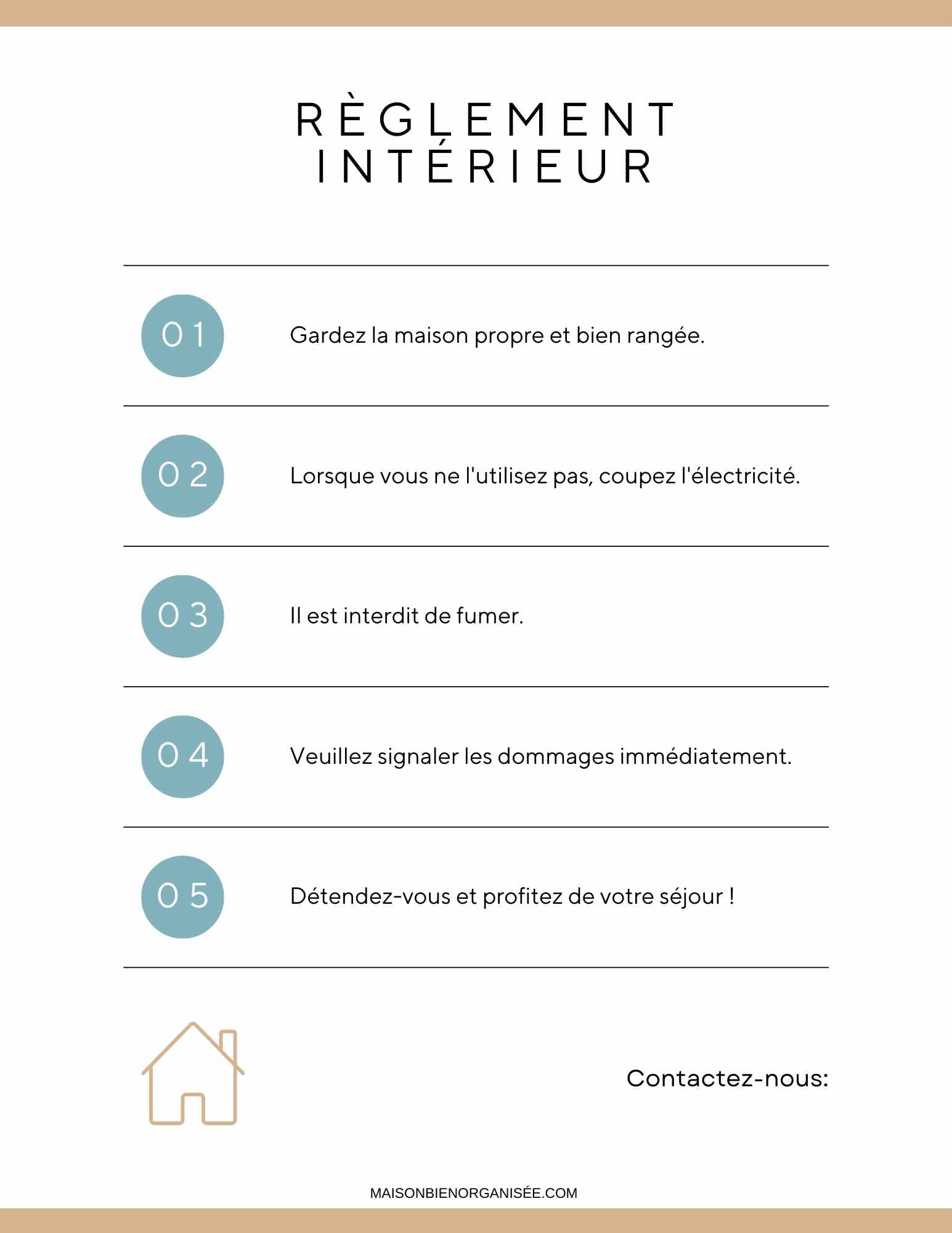 Règles Essentielles pour le Règlement Intérieur de Votre Airbnb : Téléchargez et Imprimez ...
